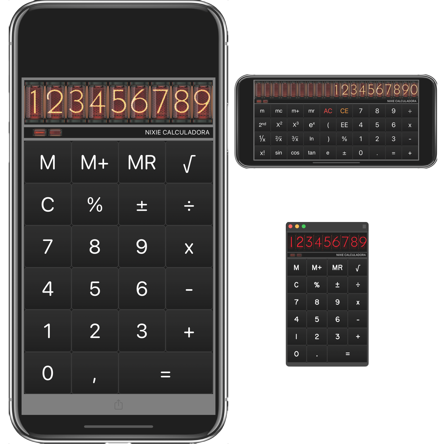 Nixie Calculadora – Nixie Calculator